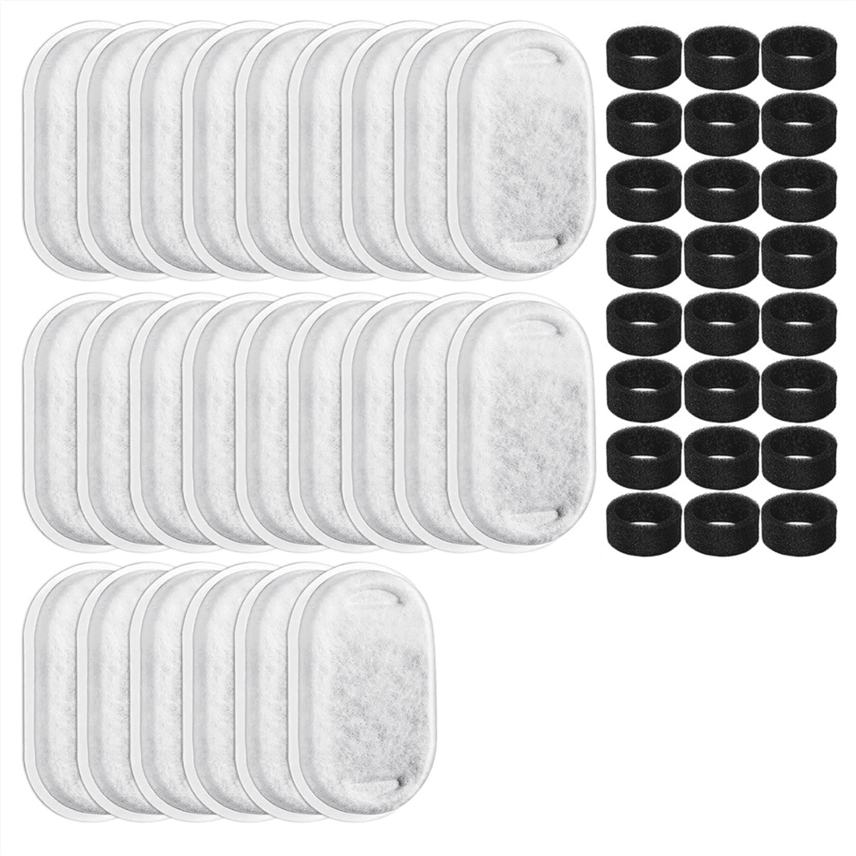48 Pack Cat Water Fountain Filters,Cat Fountain Replacement Filters for ...