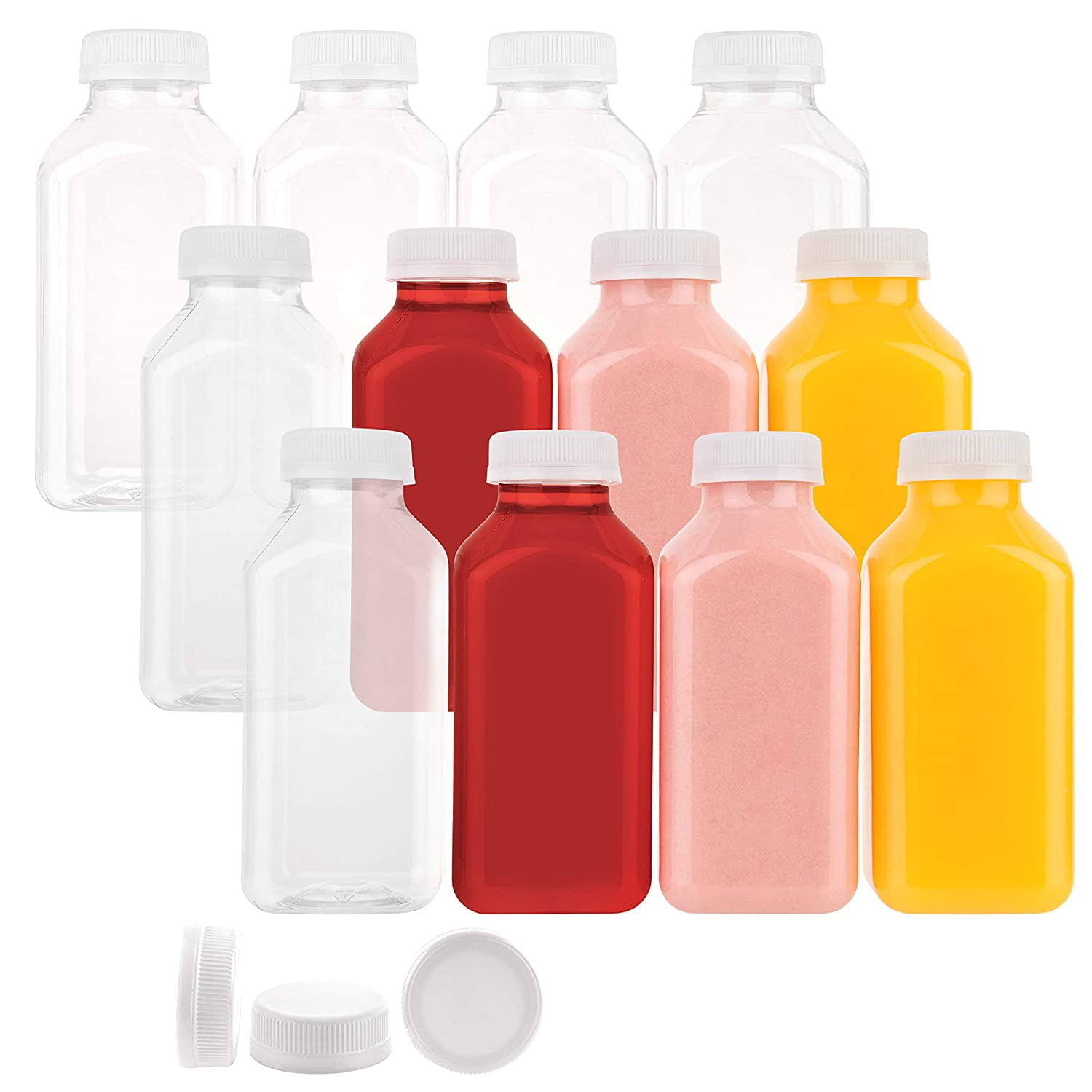 48 Pack Disposable Plastic Bottles-12 oz Containers | for Water ...