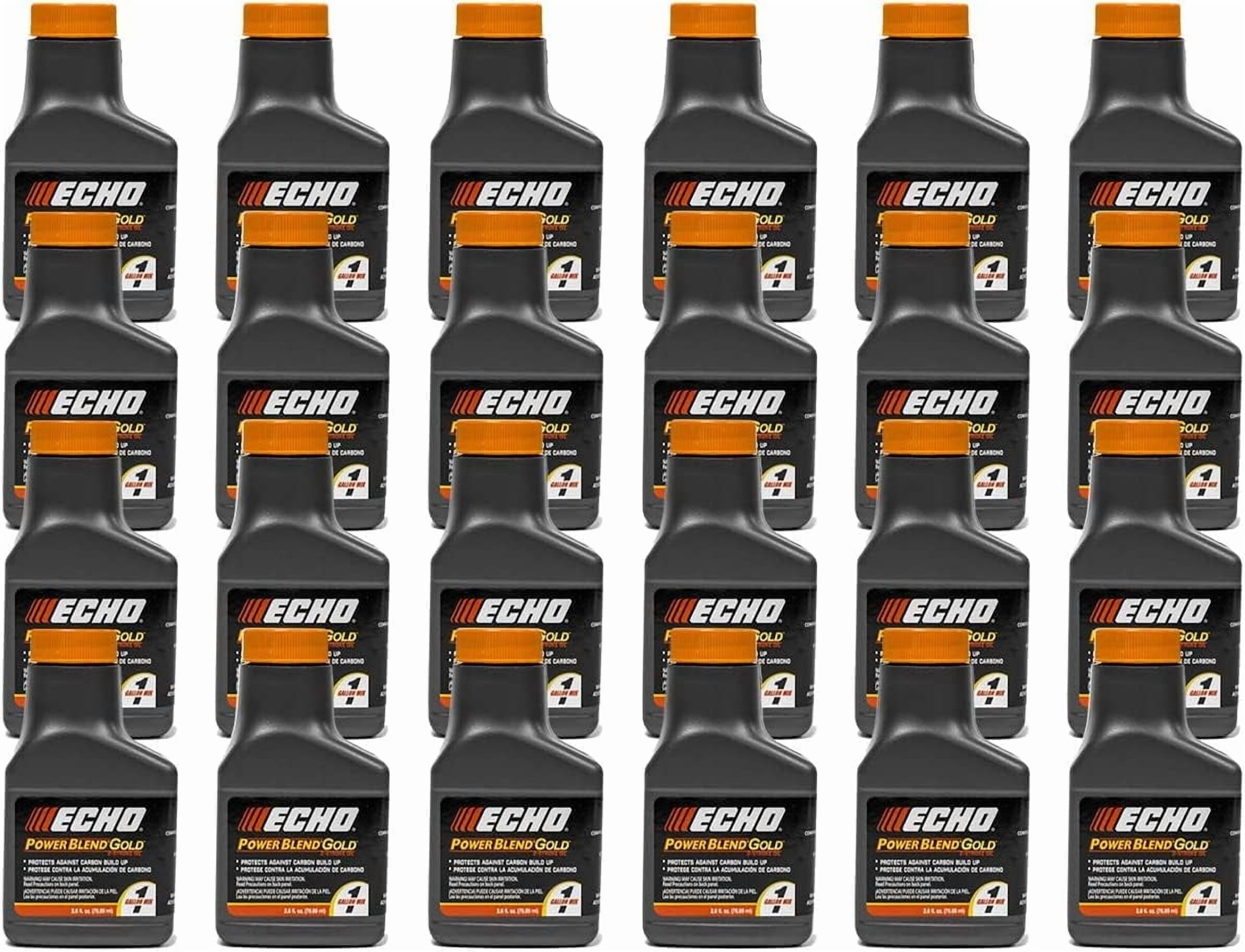 48 Pack Echo 2.6 oz Oil Bottles 2 Cycle Mix for 1 Gallon Power Blend ...
