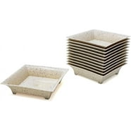 DLux 100 4-in Tear Drop Mini Appetizer Plates, Reusable White Plastic ...