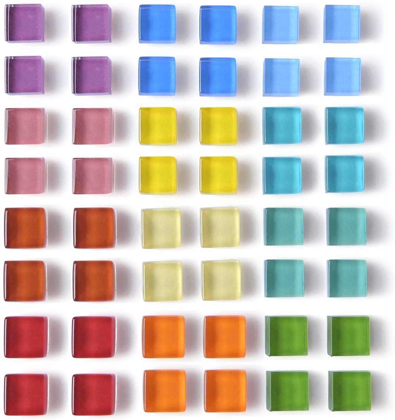 48 Pack Glass Refrigerator Magnets for Fridge Cute Magnets Color ...