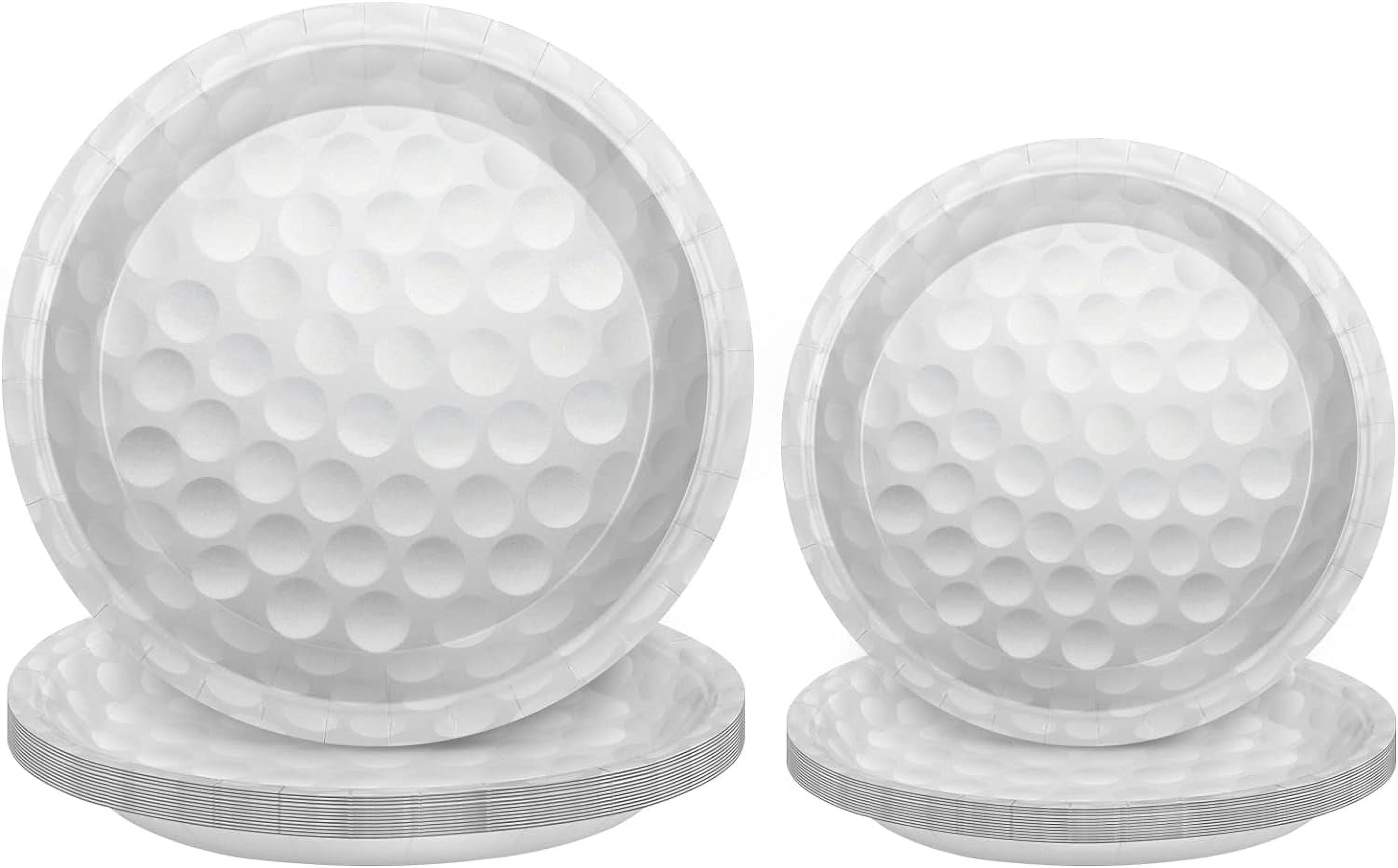PHYSUN-48 Pack Golf Dessert Plates Disposable Paper Plates Golf ...