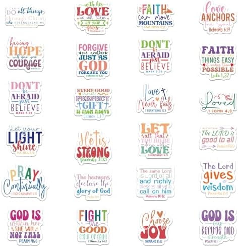48-Pack Inspirational Fridge Magnets - Bible Verse, Locker ...