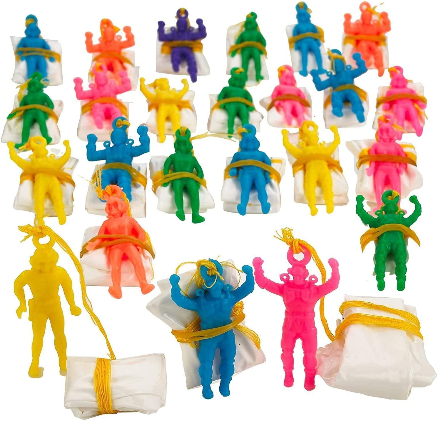 48 Pack Kicko Mini Paratroopers - Assorted Colors Cool Airborne Army ...