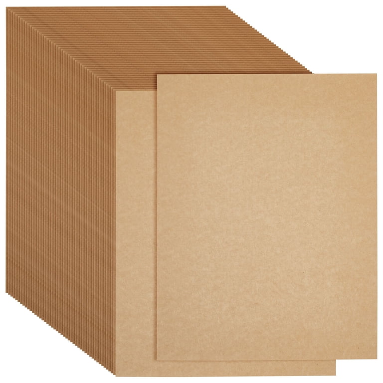 Brown Paper Cardstock For Invitations 50 Pack Blank Cards With