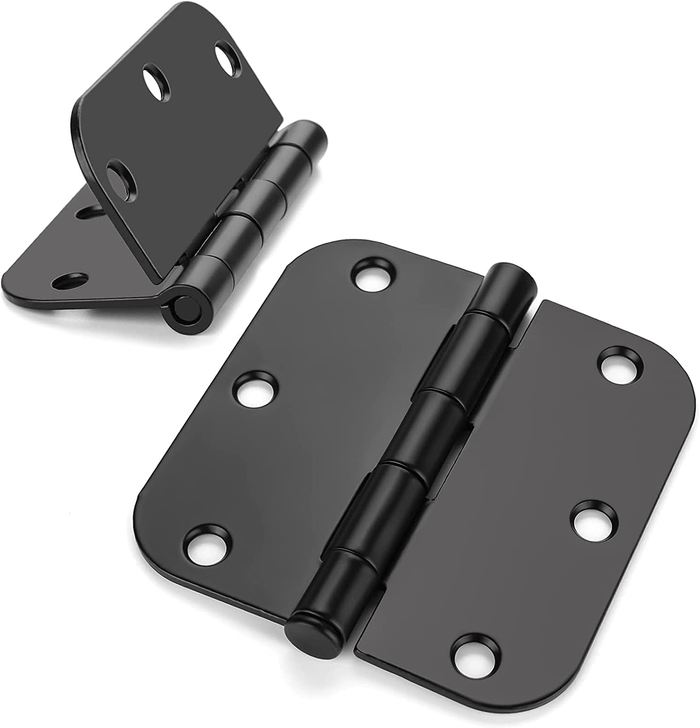 48 Pack Matte Black Door Hinges No Squeak 3.5 Inch Interior Door Hinges ...