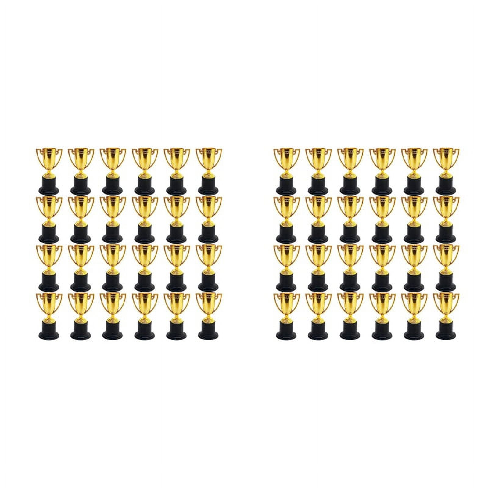 48 Pack Mini Trophy for Kids Awards,Plastic Gold Award Trophy Cups,for ...