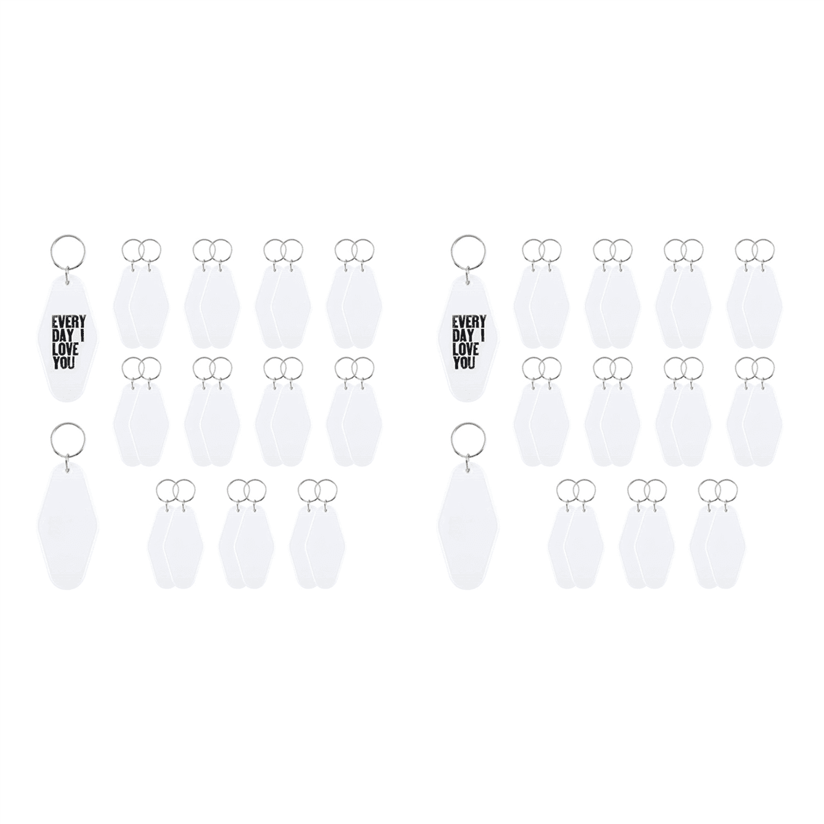 48 Pack Motel Hotel Keychain Blank Vintage Motel Key Tag Hotel Keychain ...