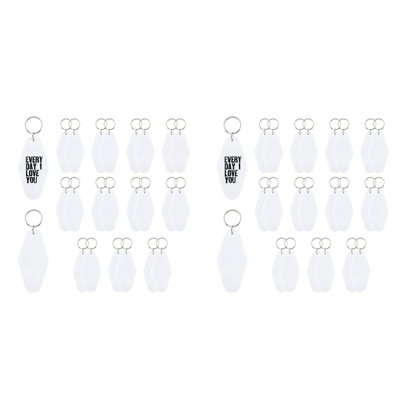 48 Pack Motel Hotel Keychain Blank Vintage Motel Key Tag Hotel Keychain ...