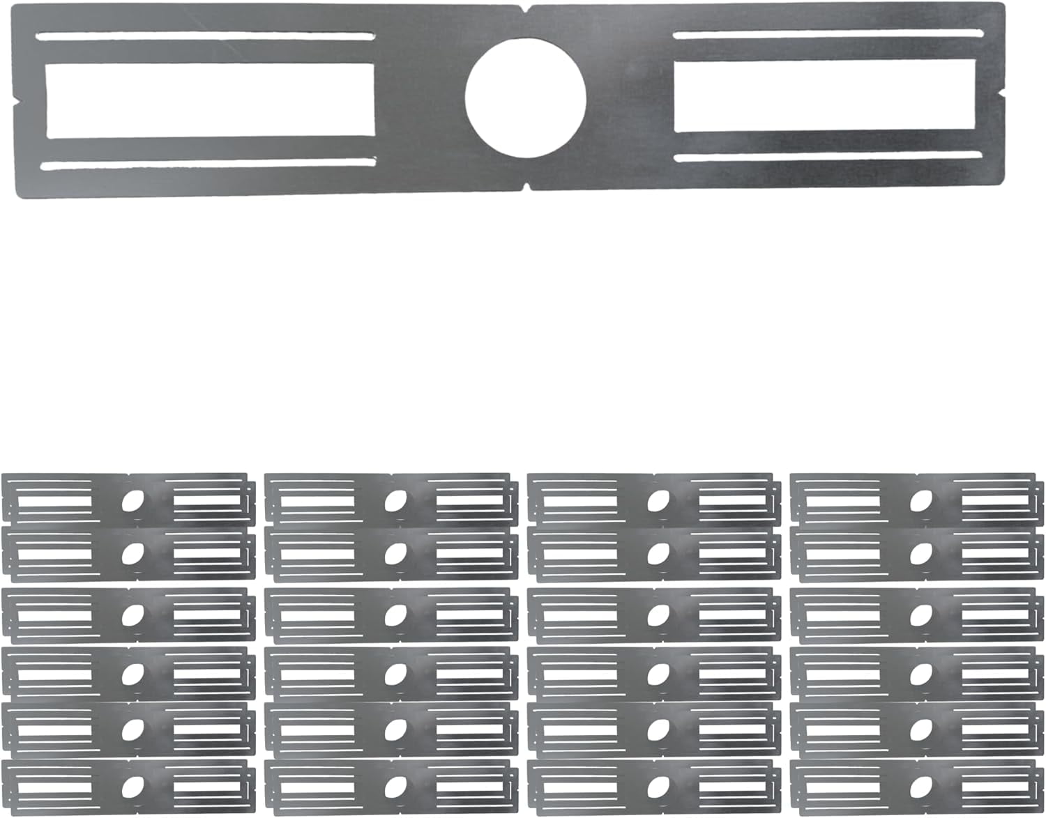 48 Pack New Construction Mounting Plate Round Hole 3" Galvanized Flat ...