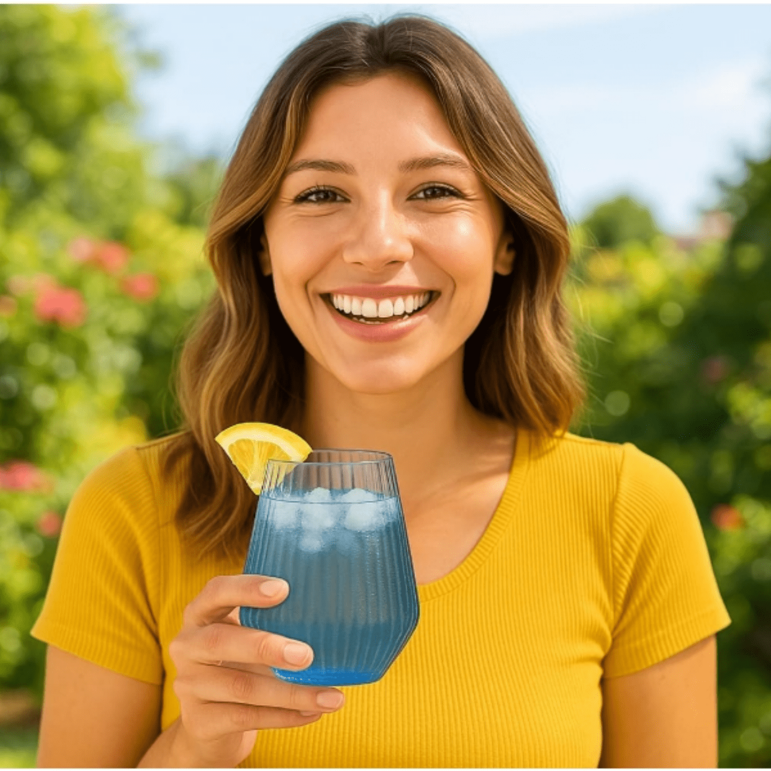 48 Pack Ribbed Origami Ripple Plastic Glasses 24 9oz Stemless Champagne ...