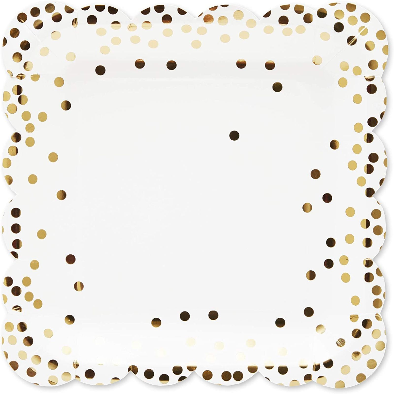 9" Square Disposable Paper Dinner Plates, 18 Pack - Walmart.com