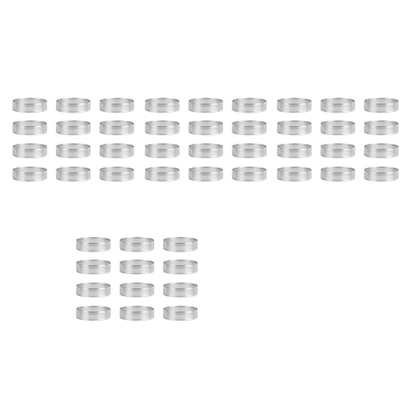 48 Pack Stainless Steel Tart Rings 3 In,Perforated Cake Mousse Ring ...