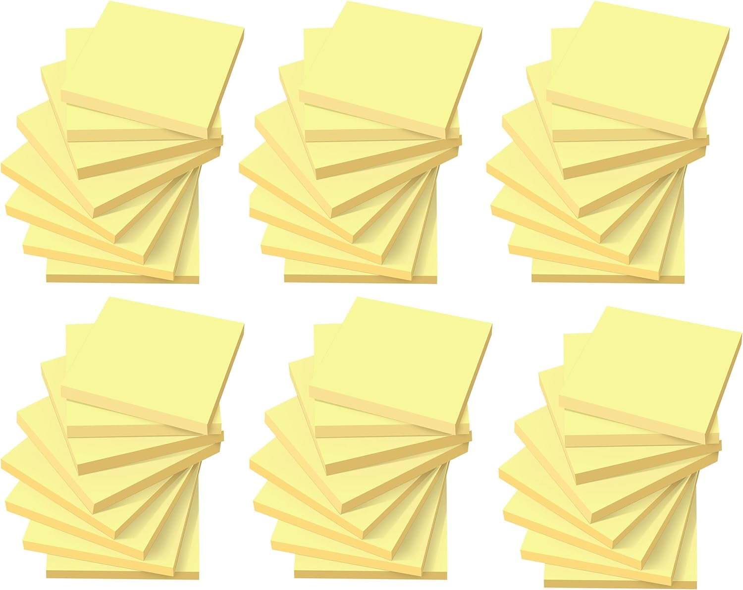 (48 Pack) Sticky Notes 3x3 in Canary Yellow, Clean Removal, Recyclable ...