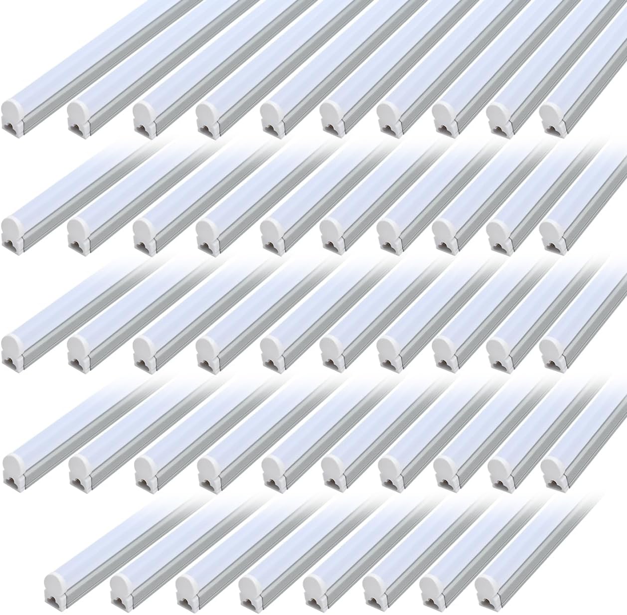 48 Pack T5 Integrated Single Fixture, 4FT 20W Linkable LED Shop Light ...