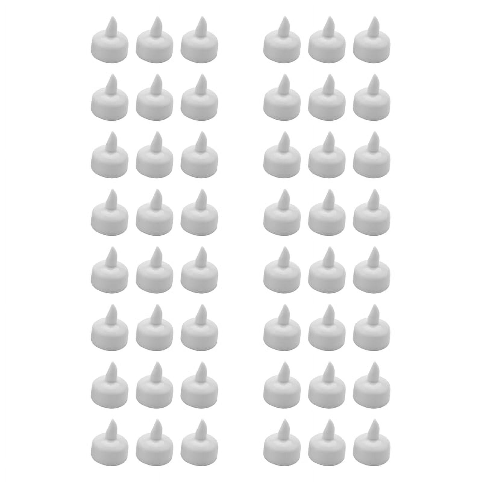 48 Pack Waterproof Flameless Floating Tealights, Warm White Battery ...