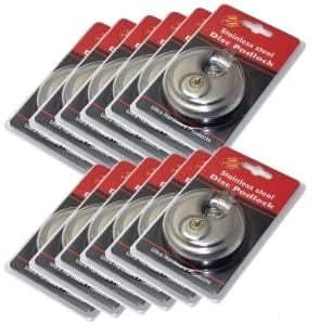 48 Pack Wholesale Lot DISC PADLOCK 80mm Steel Armor Storage Trailer ...