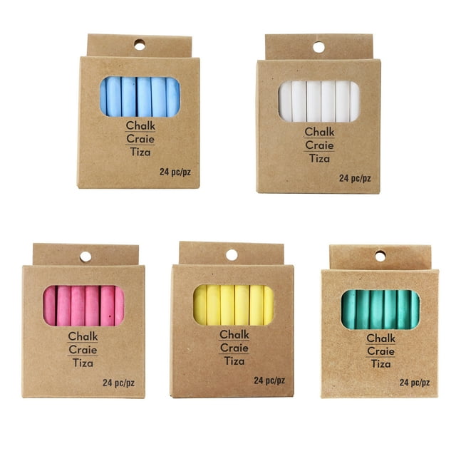 48 Packs: 24 ct. (1,152 total) Assorted Chalk Box - Walmart.com
