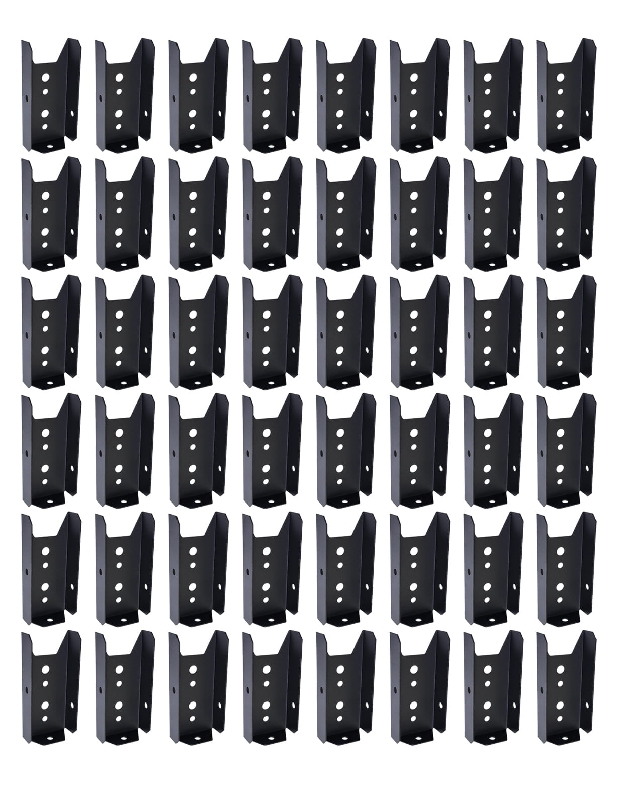 48 Packs 2x4" Railing Brackets Connectors for 2" X 4" Wood Post ...