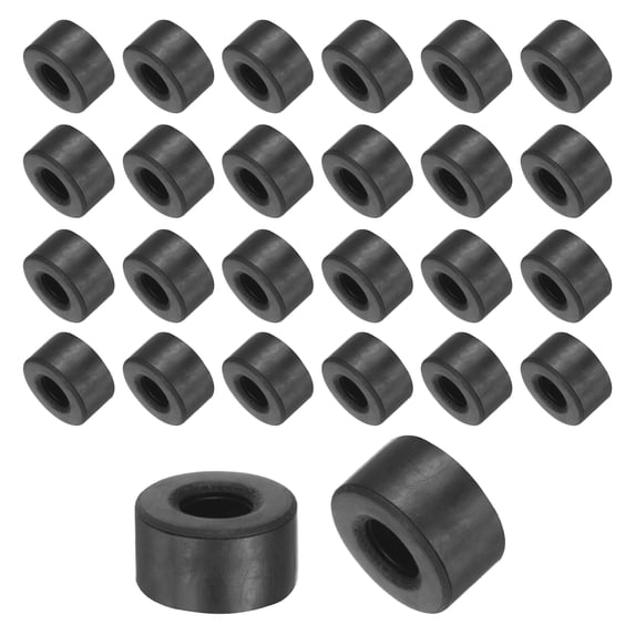 48 Packs Rubber Spacers 12mm OD, 6mm ID, 7mm Height Round Anti ...