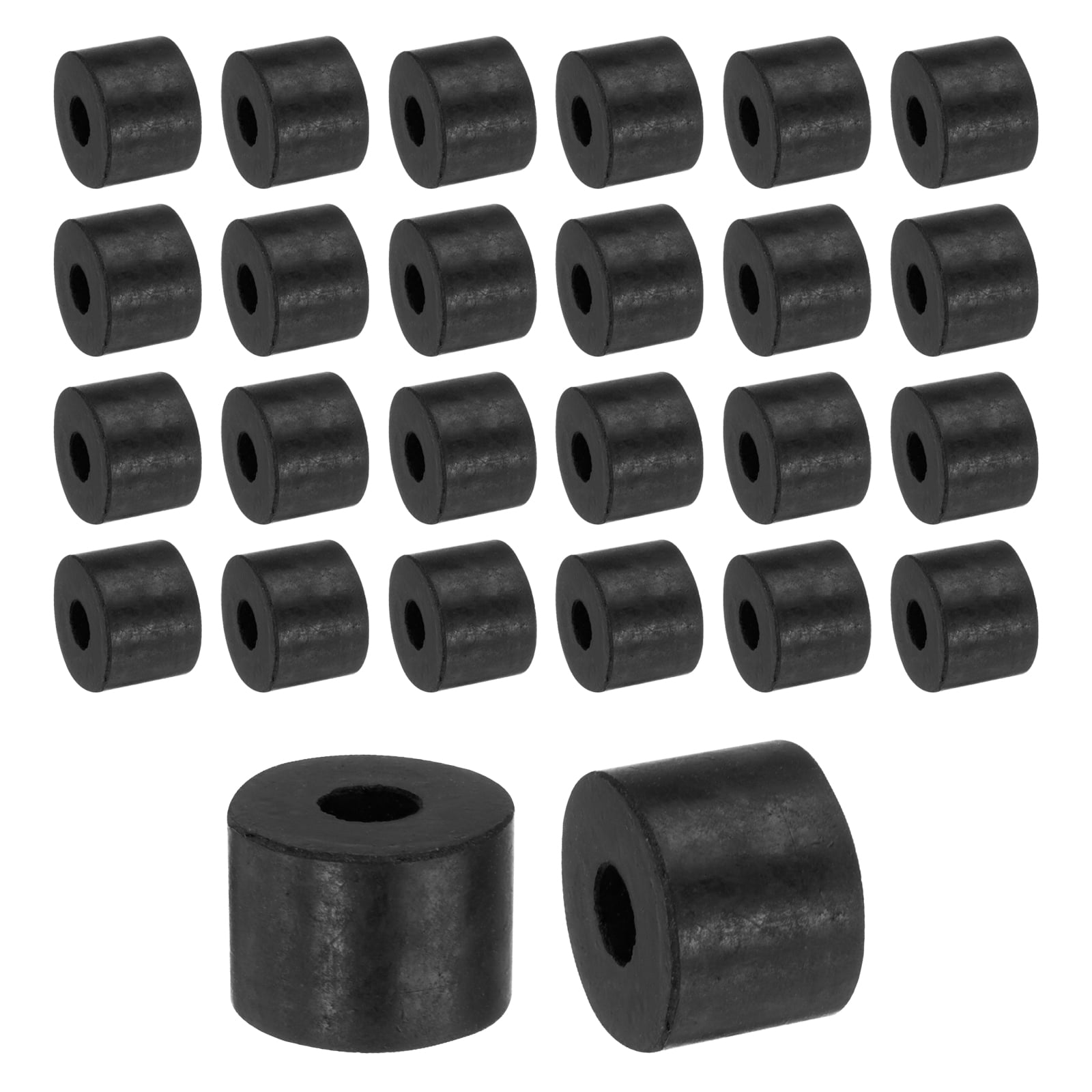 48 Packs Rubber Spacers 14mm OD, 5mm ID, 10mm Height Round Anti ...