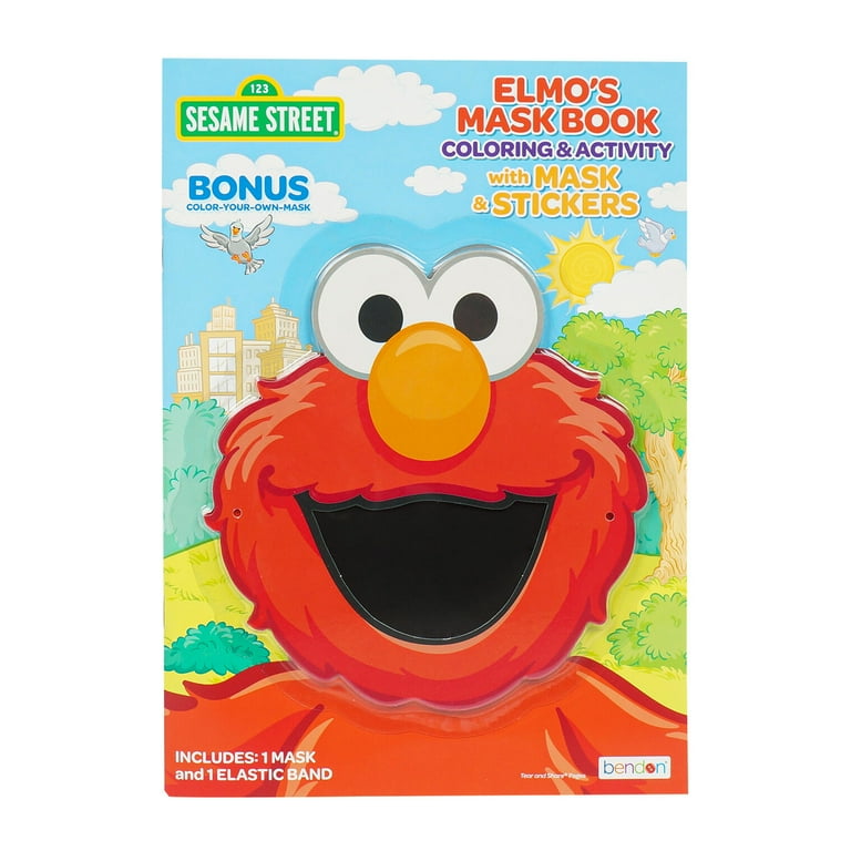 colors coloring pages elmo