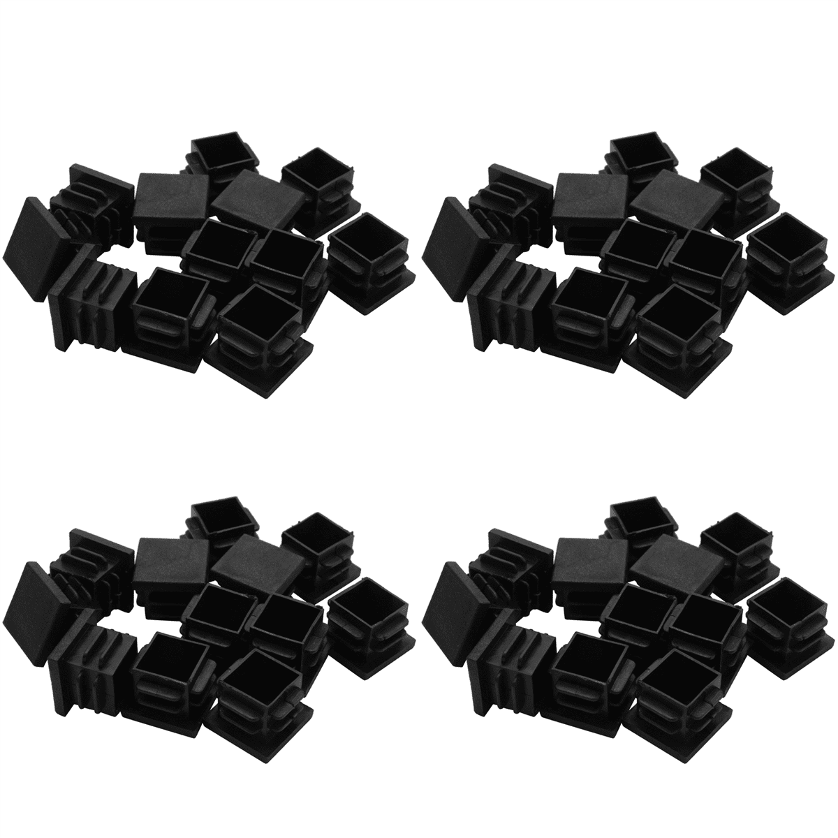 48 Pcs 19mm x Blanking End Caps Square Tubing Tube Insert Plastic ...