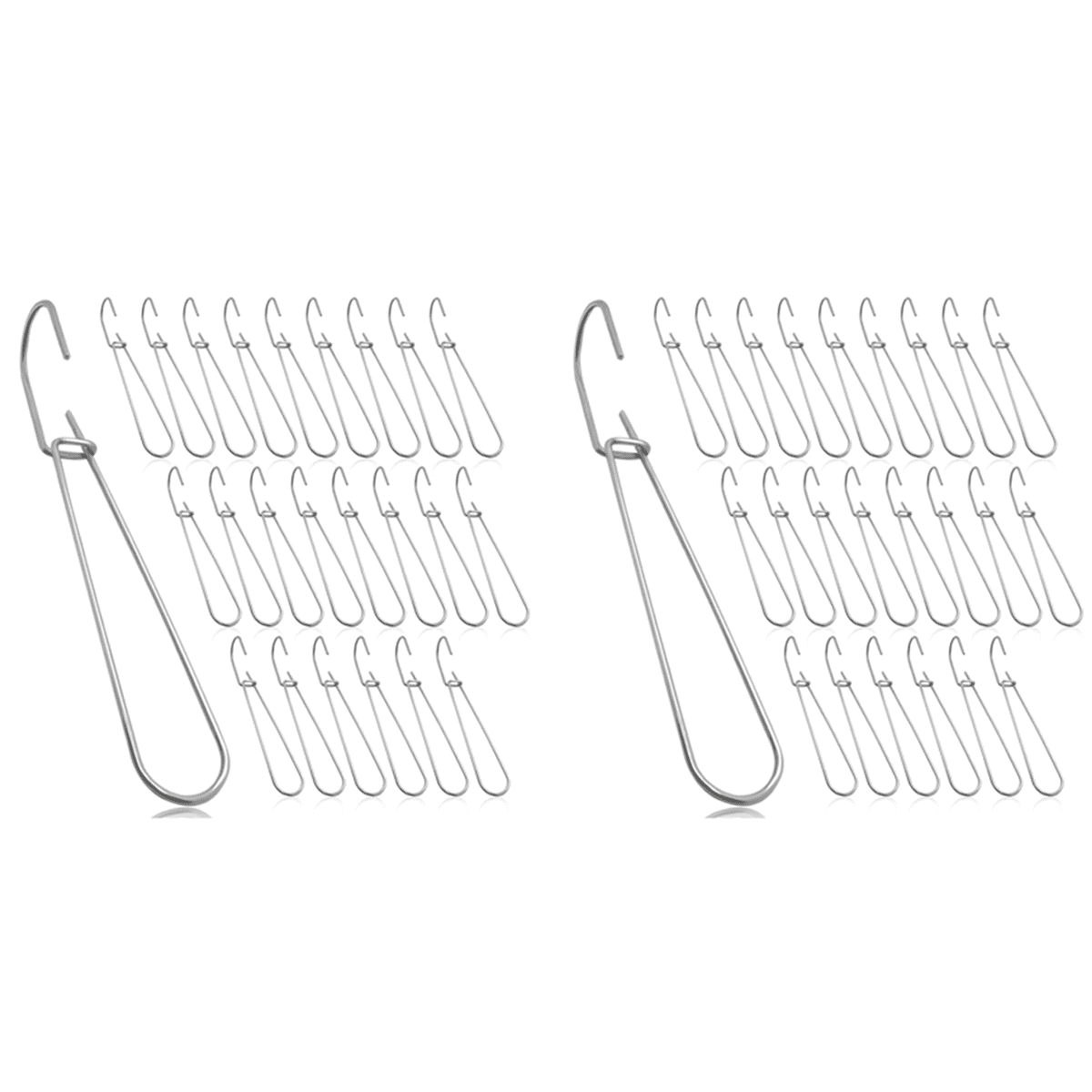 48 Pcs 7.3 Inch Metal Pattern Hooks Sewing Pattern Making Hanging ...