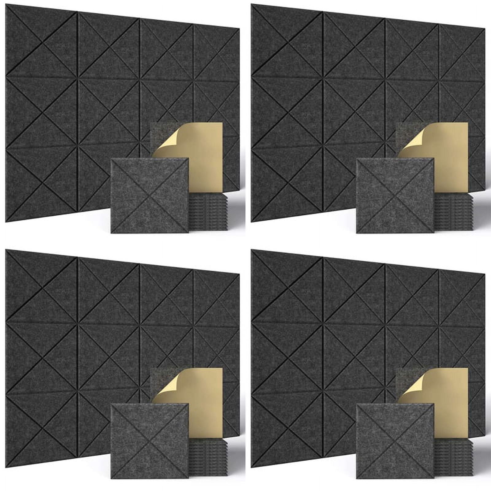 48 Pcs Acoustic Panels,Sound Insulation Board,Wall Sound Insulation ...