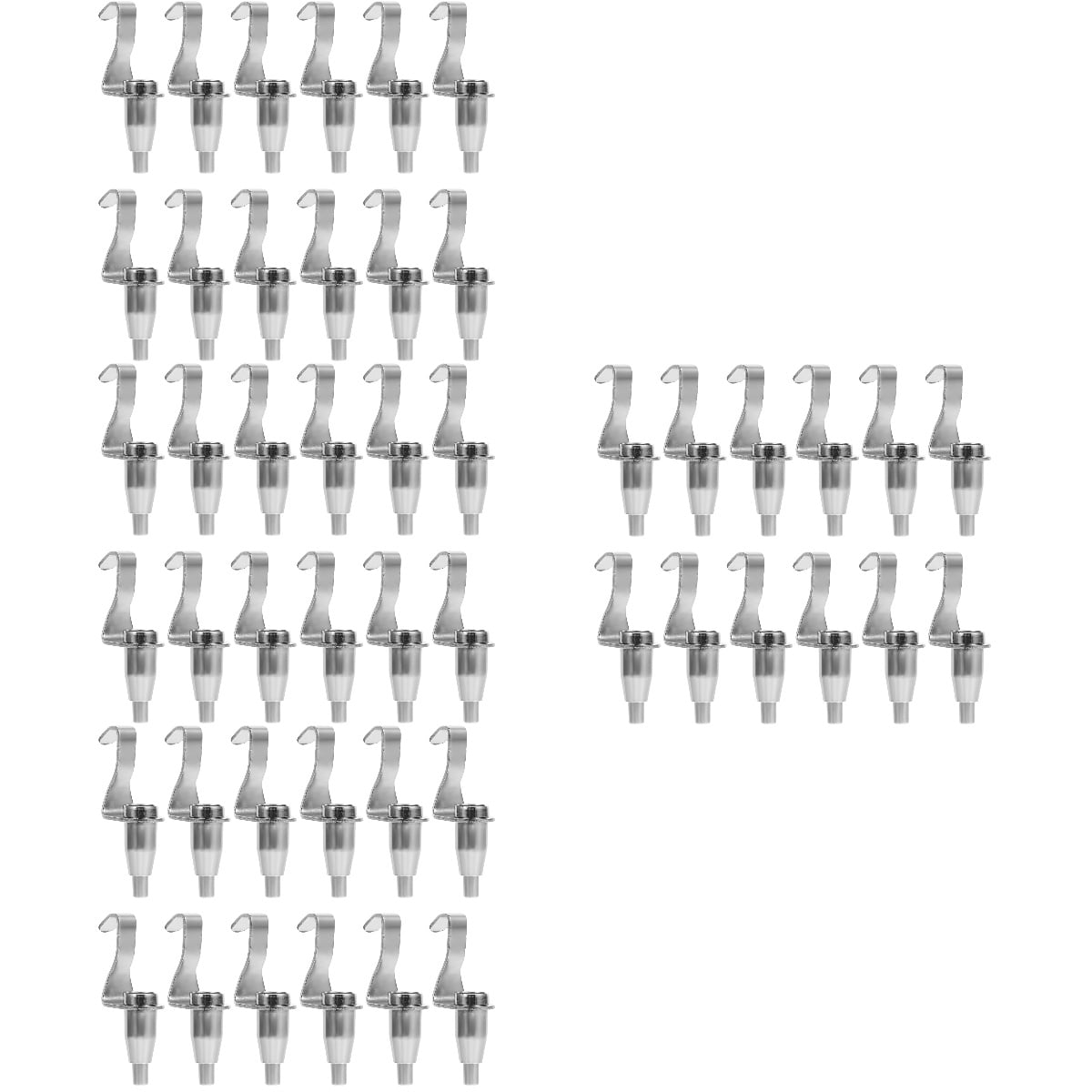 48 Pcs Adjustable Metal Gallery Display Wire Rope Hanger Hooks Picture ...