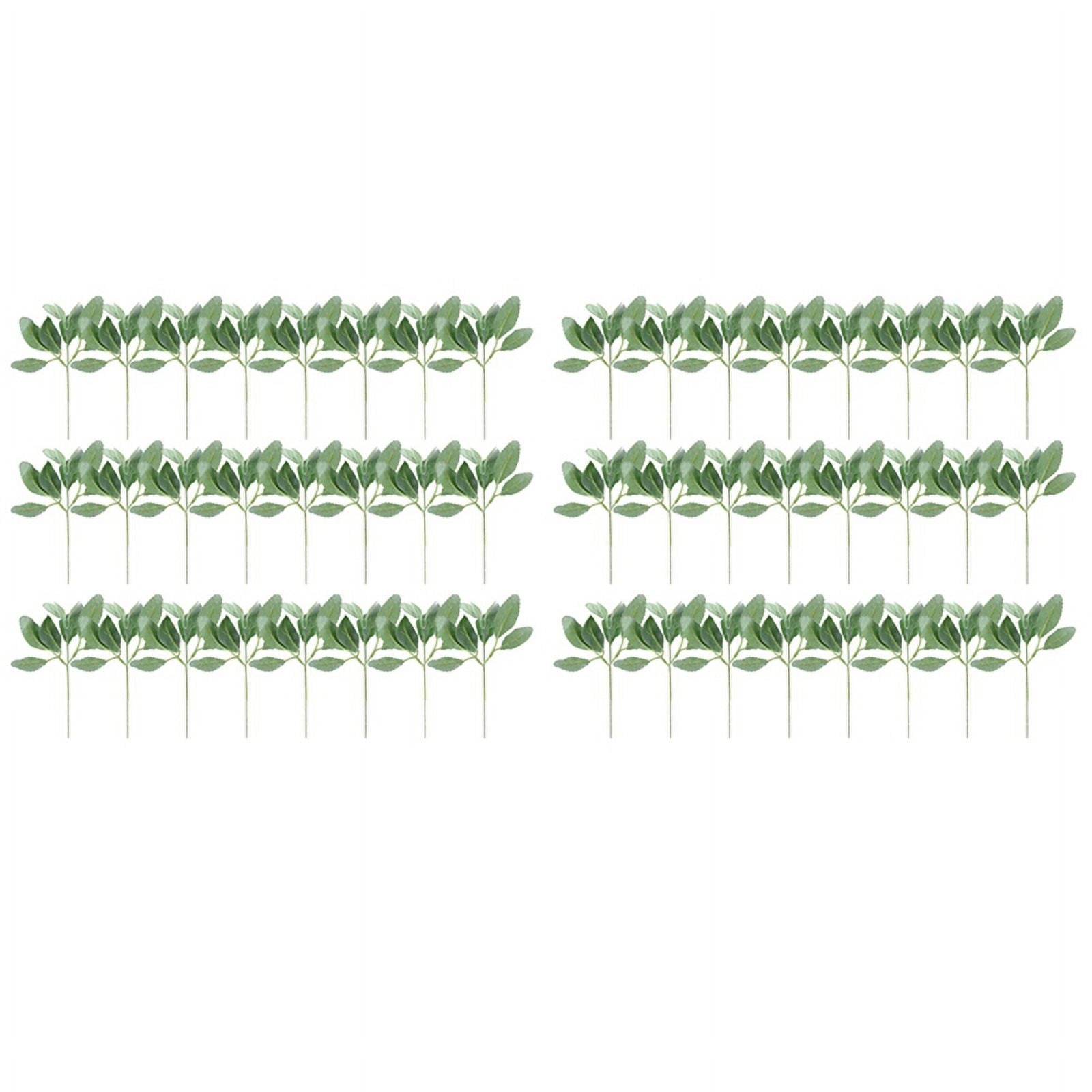 48 Pcs Artificial Flocked Lambs Ear Greenery Stems Faux Lambs Ear Stems ...