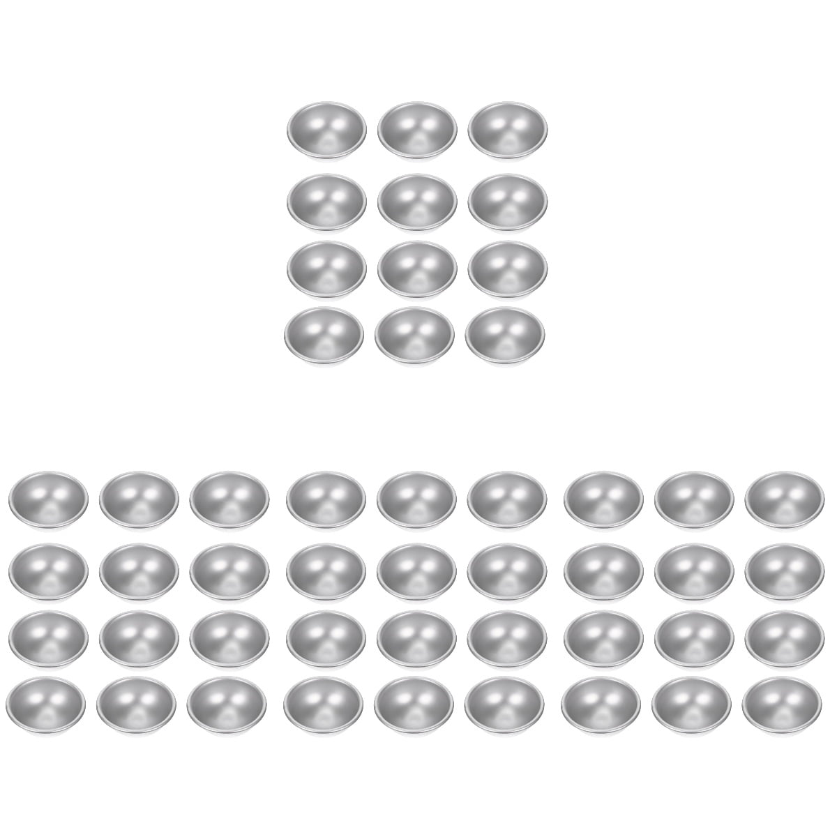 48 Pcs Bath Salt Mold Aluminium Alloy Molds for Bombs Form DIY Home ...