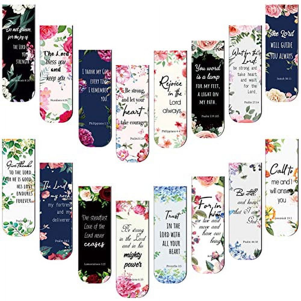 48 Pcs Bible Verse Magnetic Bookmarks, Inspirational Scripture ...