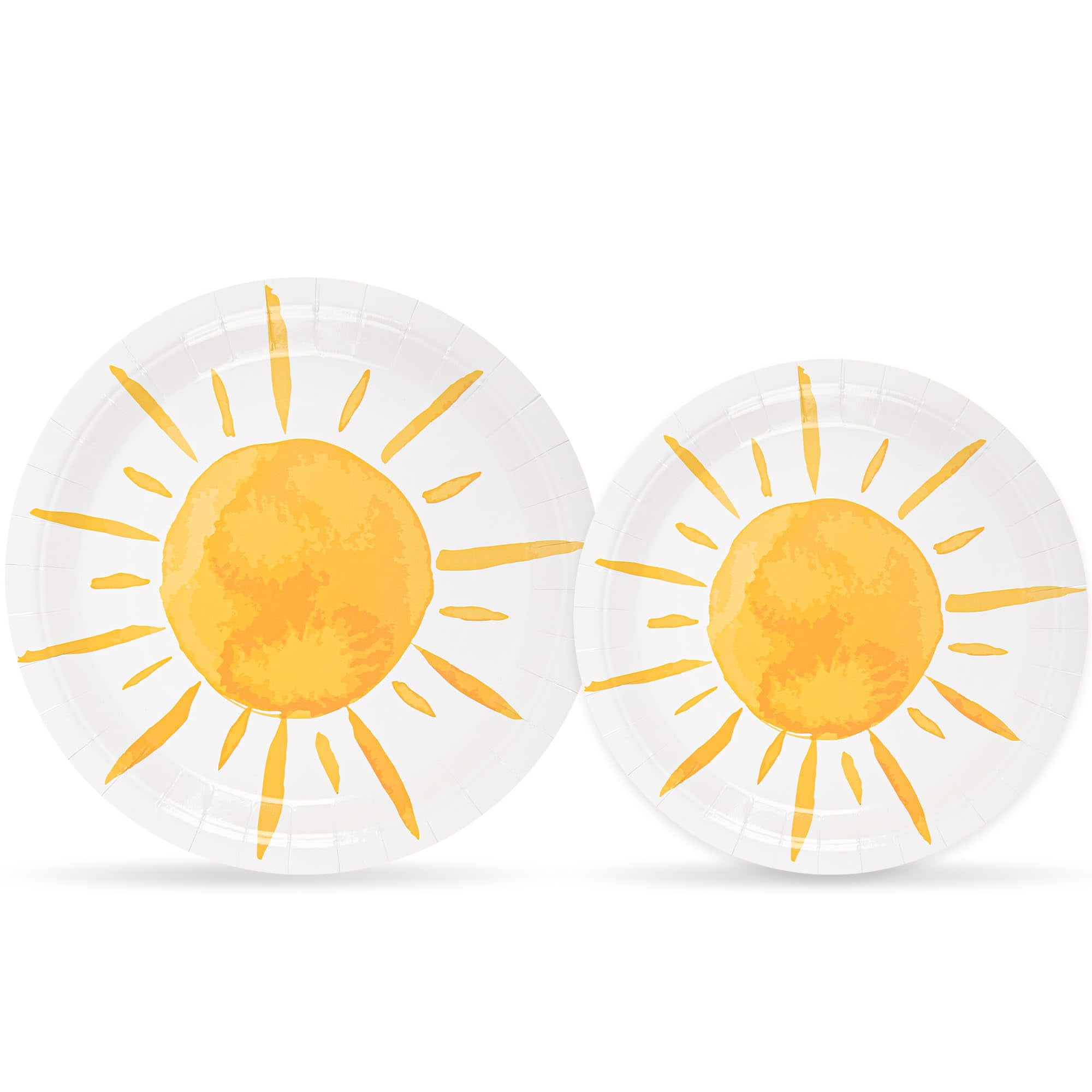 48 Pcs Boho Sun IFF17 Party Plates First Trip Around The Sun Paper ...