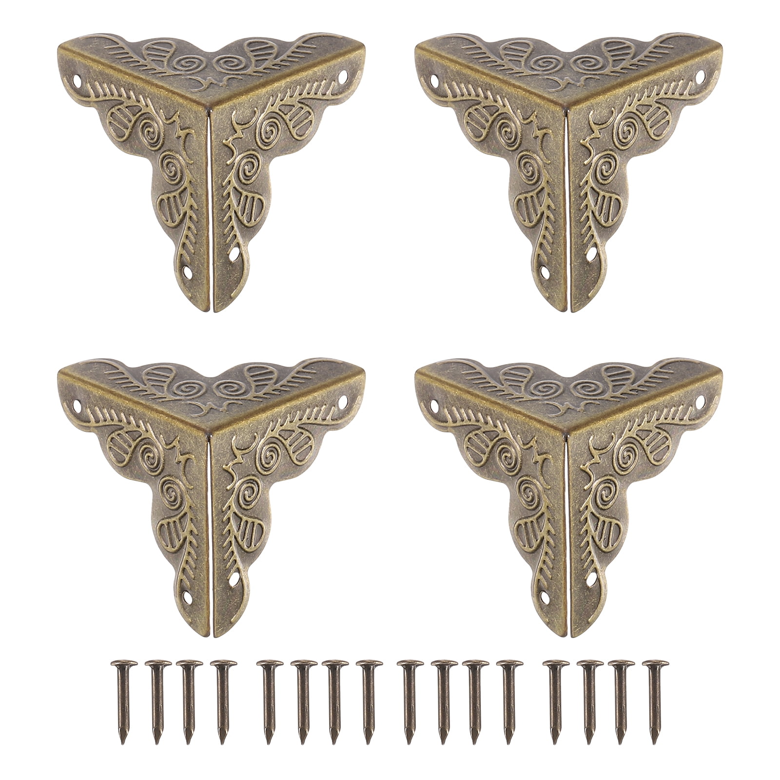 48 Pcs Box Edge Guard, 25mm Decorative Box Corner Cover, Vintage Stair ...