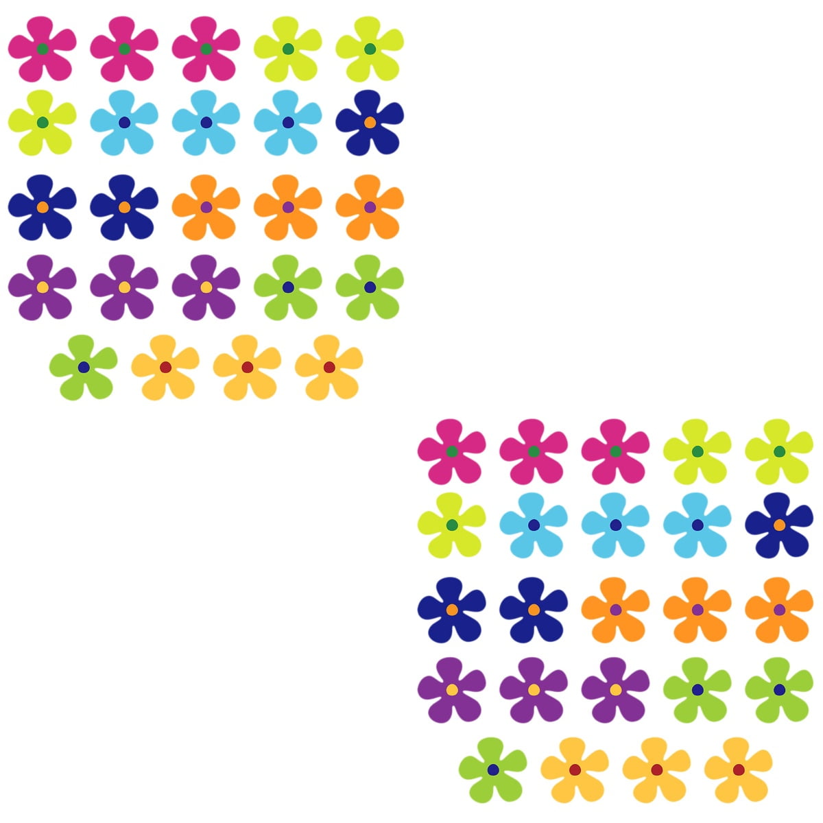 48 Pcs Car Flower Magnets Magnetic Decals Cute Fridge Magnets Flower ...