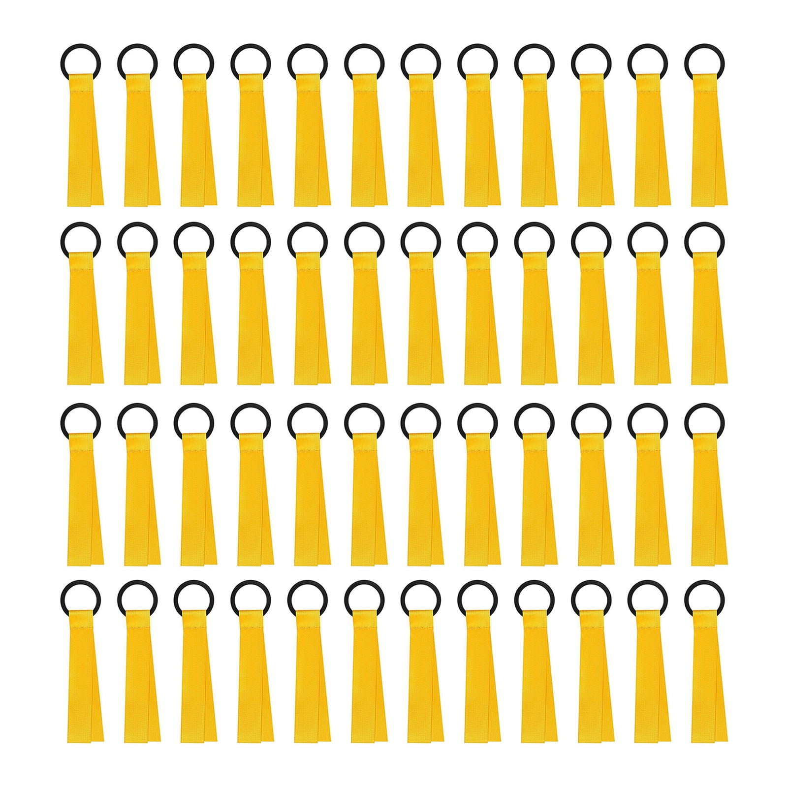 48 Pcs Cheerleader Pom Poms Name Tags Cheerleading Ribbon Labels Cheer ...