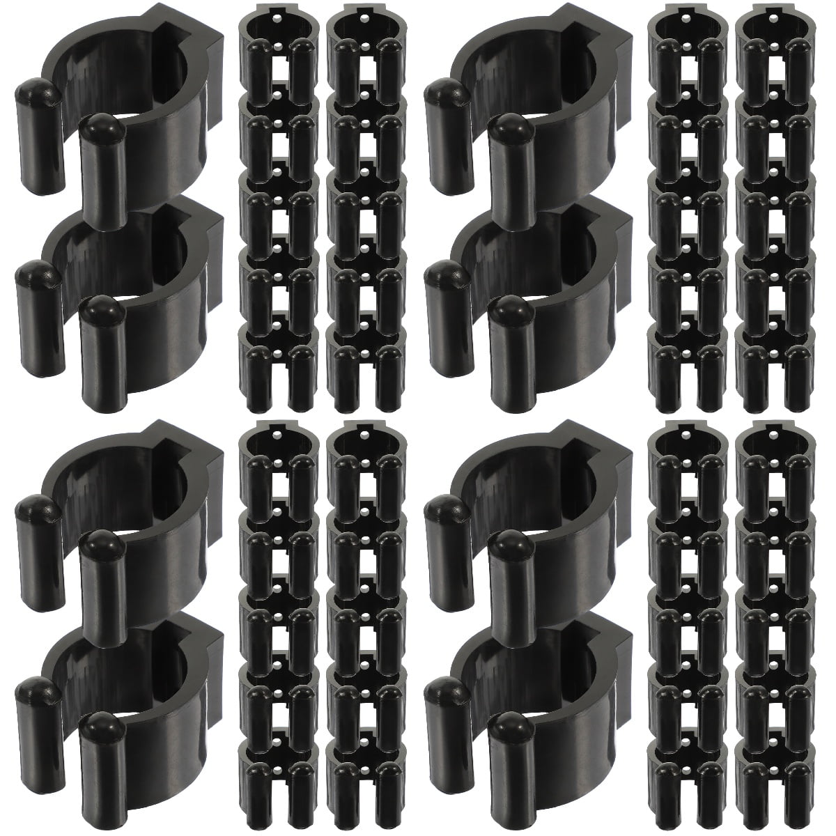 48 Pcs Fishing Rod Clip Snooker Locating Cue Holder Pool Rack Stand ...