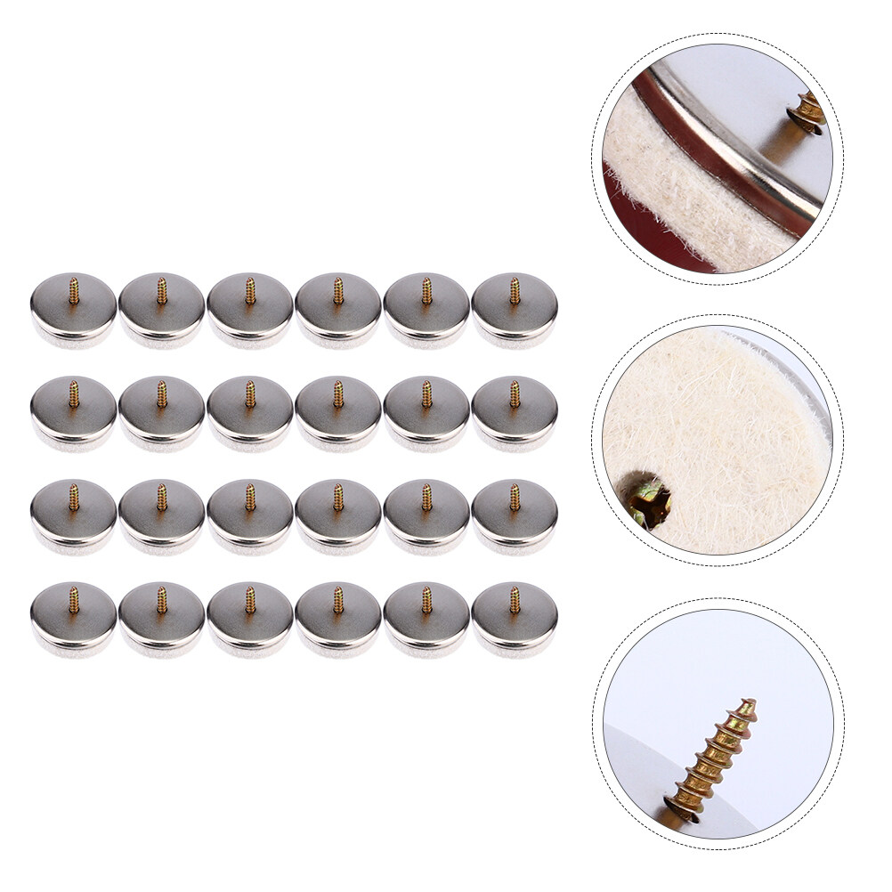48 Pcs Furniture Tacks Pads Table Leg Risers Headboard Stoppers ...