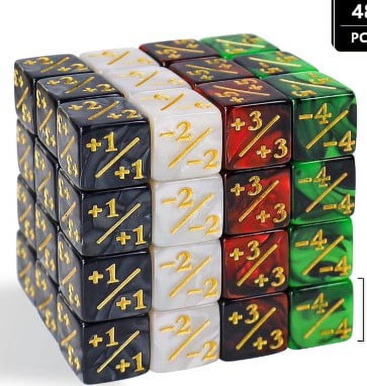 48 Assorted Color Acrylic Game Dice for Playing Suitable for All Ages ...
