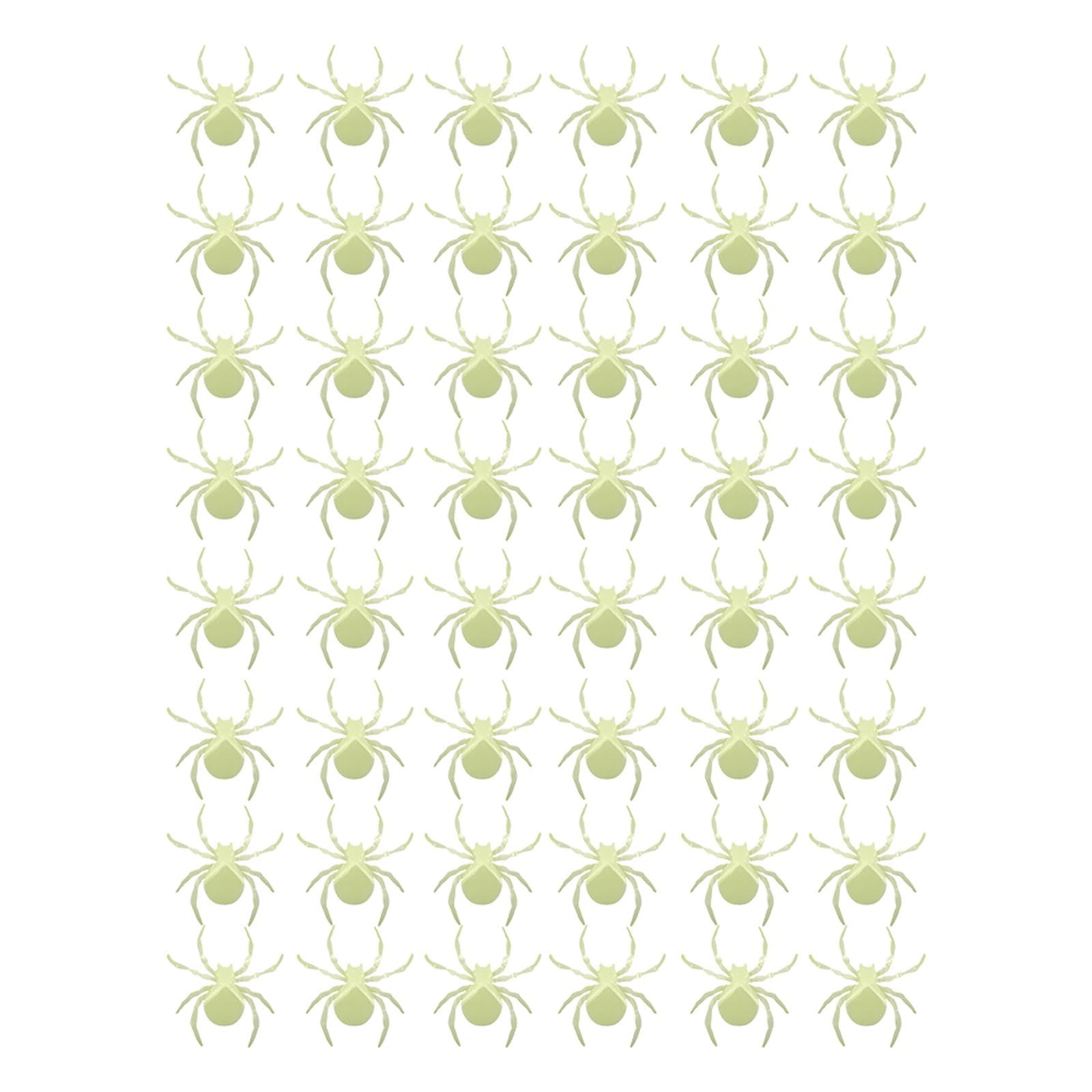 48 Pcs Halloween Wall Stickers With Bright Spiders Wall Decor Fake ...