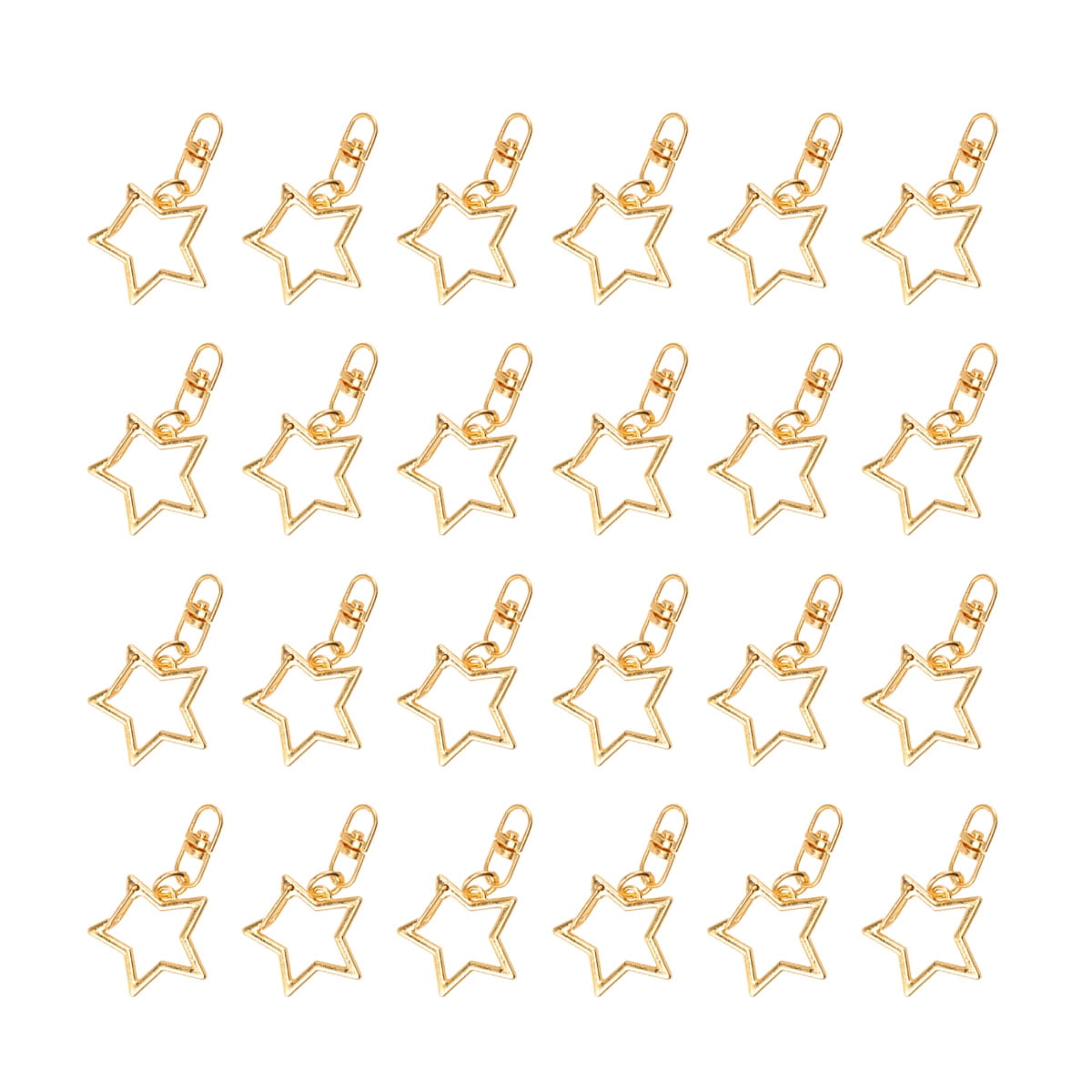 48 Pcs Keychain Accessories for Car Bracelet Keychains Star Carabiner ...