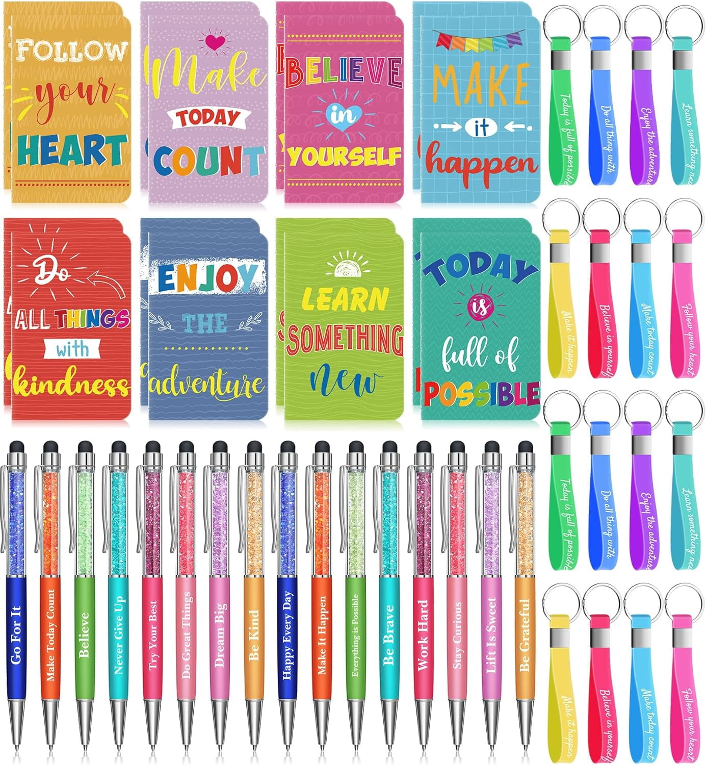 48 Pcs Inspirational Gifts Set Inspirational Quote Notepads 3 x 5 Inch ...