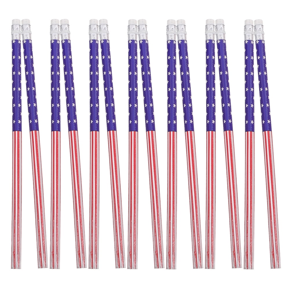 48 Pcs International Flags Pencils Patriotic Party Favors Student ...
