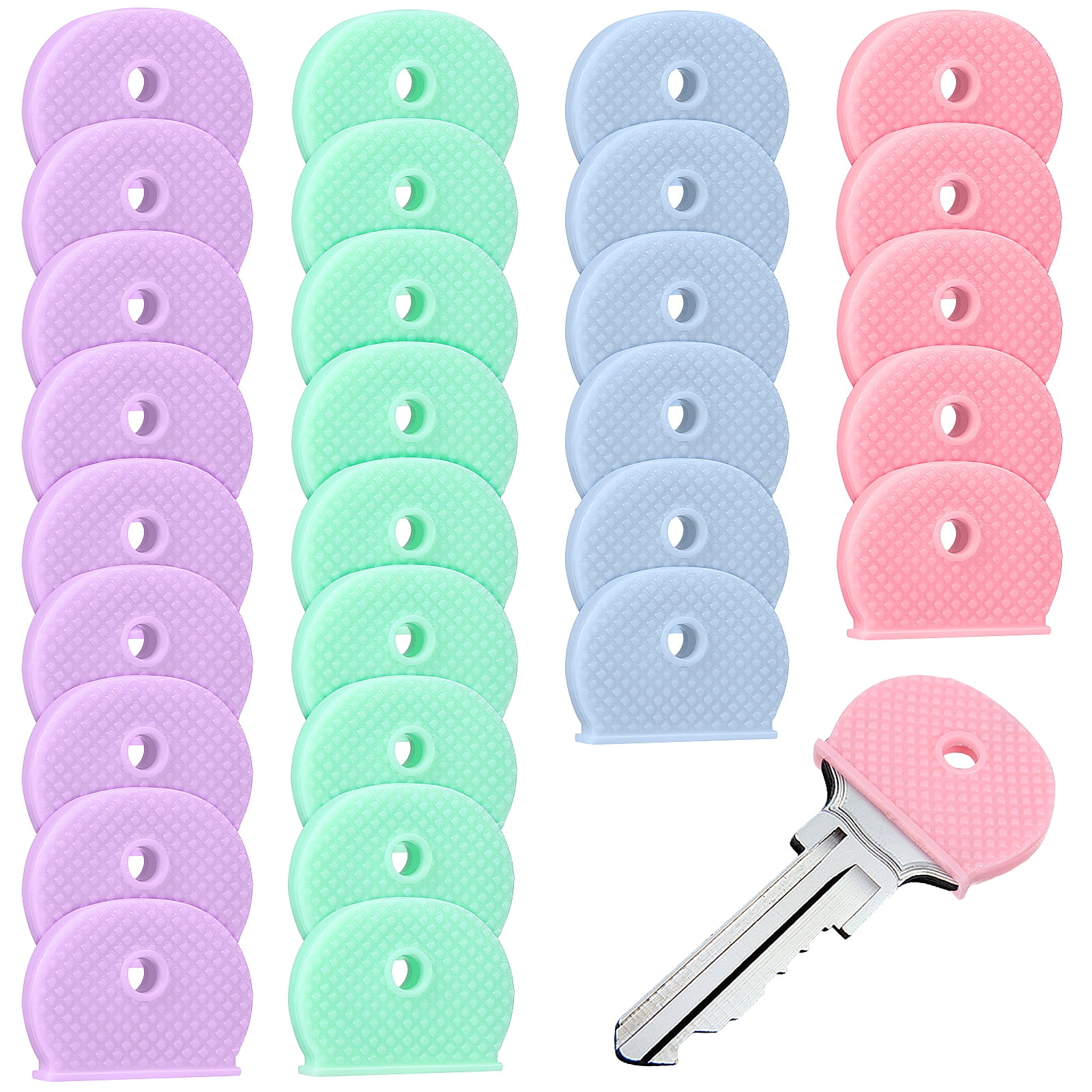 48 Pcs Key Cover 12 Purple Green Blue Pink Caps Keyboard Covers Tabs ...