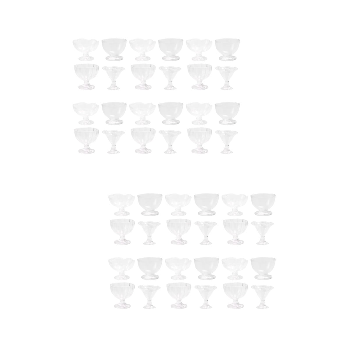 48 Pcs Miniature Cups Mini Ice Cream Cups Miniature Cups Model Photo ...