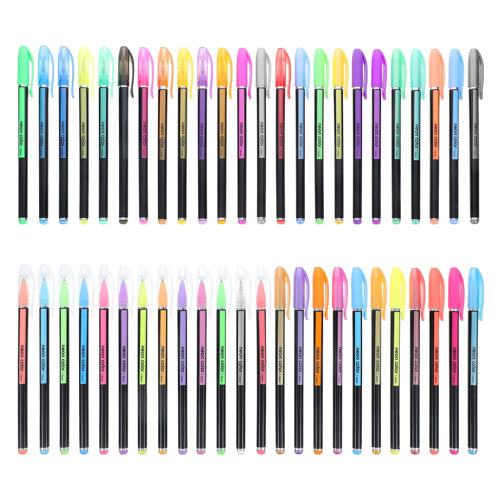 48 Pcs Multi-color Drawing Pen Painting Coloring Fluorescent Pens ...