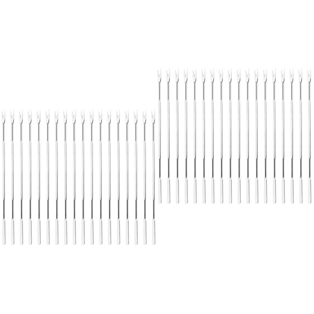 48 Pcs Multi-function Needle Metal Fork Tiny Forks Useful Tool Crab ...