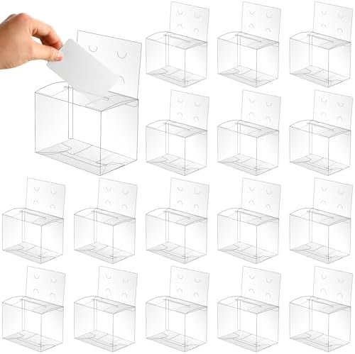 48 Pcs Plastic Raffle Ticket Ballot Suggestion Boxes with Slot for ...