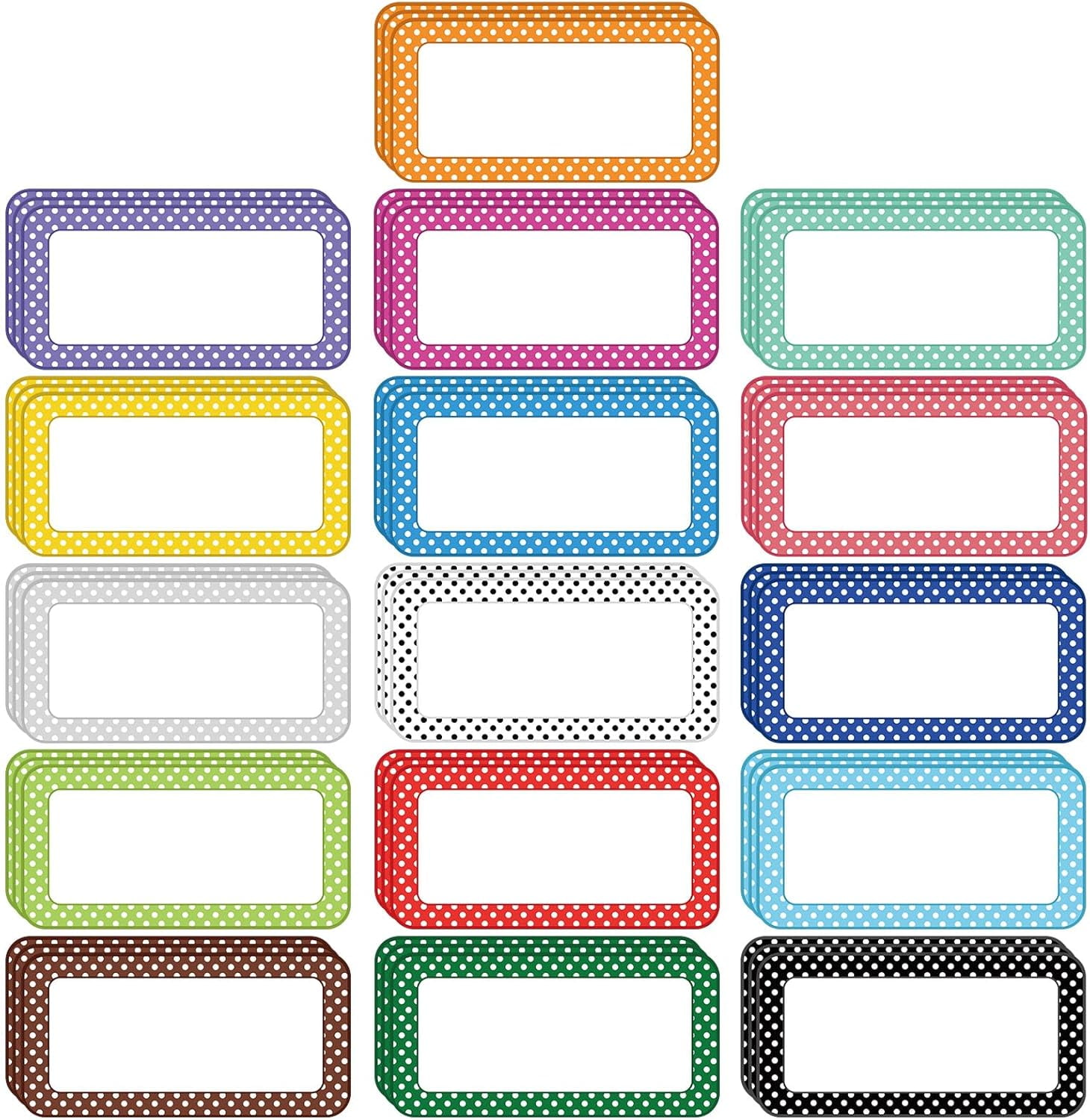 48 Pcs Polka Dots Bulletin Board Cutouts Dancing Multicolor Polka Dot ...